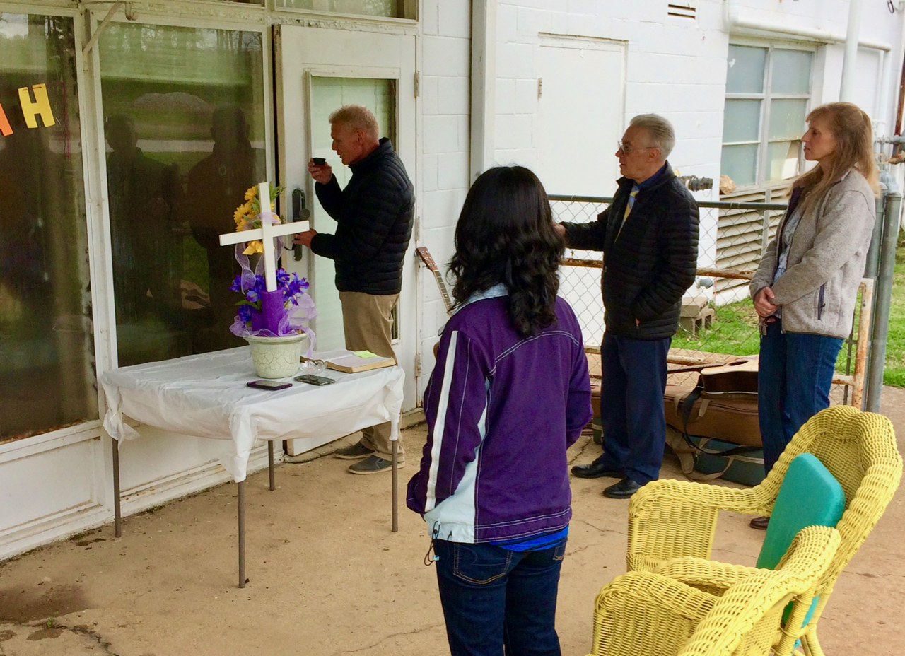 Through a Glass, Darkly: Church Provides Easter Service, Communion to ...